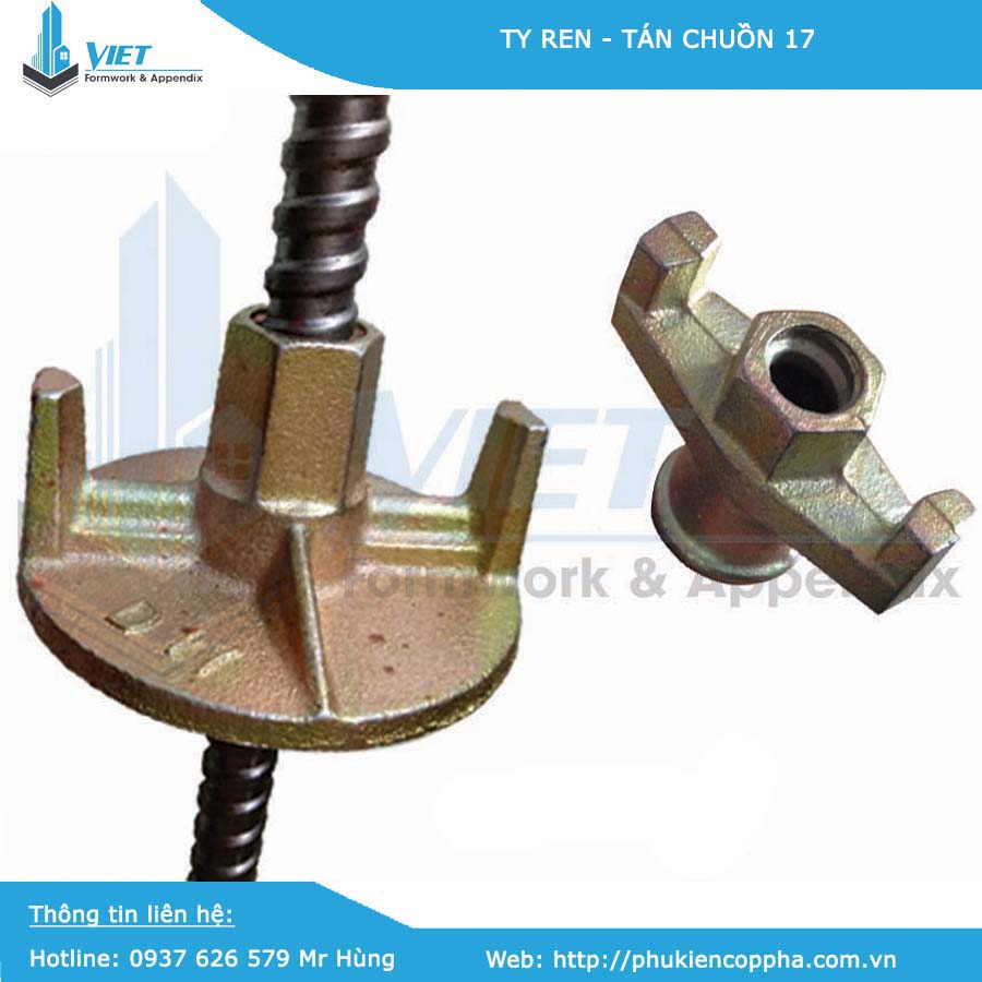 Ty ren 17- Quy cách của ty ren 17